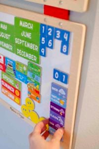 Easy Morning Calendar Routine - Busy Toddler