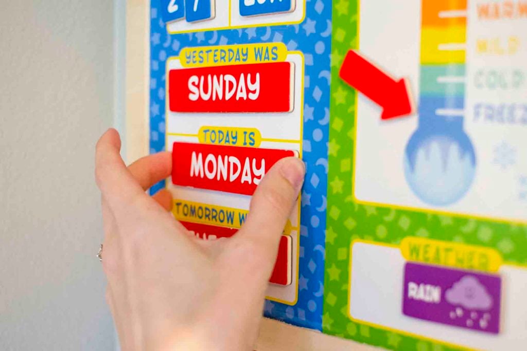 Easy Morning Calendar Routine - Busy Toddler