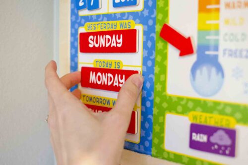 Easy Morning Calendar Routine - Busy Toddler