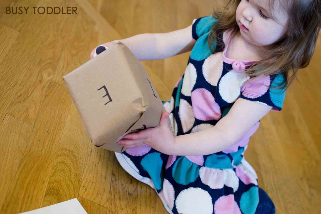 Simple DIY Alphabet Game - Busy Toddler