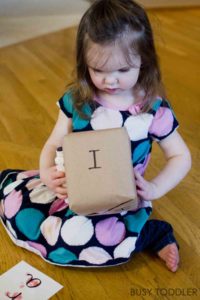 Simple DIY Alphabet Game - Busy Toddler