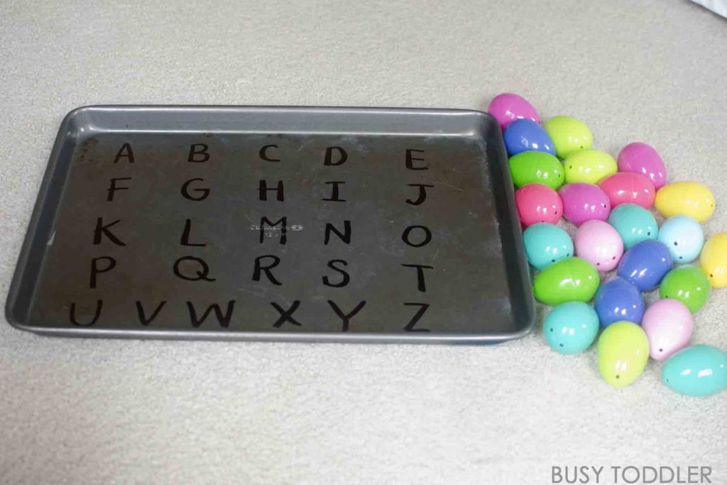 ABC Easter Egg Match - Busy Toddler
