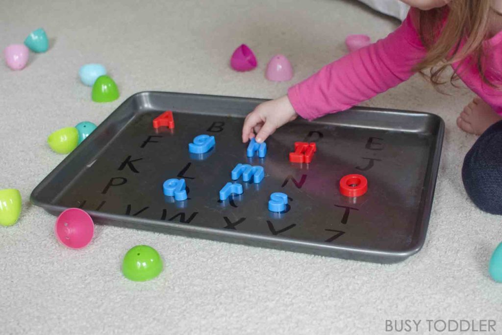 ABC Easter Egg Match - Busy Toddler