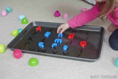 ABC Easter Egg Match - Busy Toddler