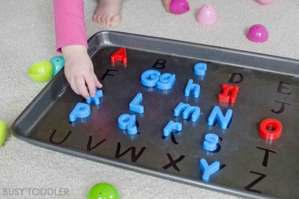 ABC Easter Egg Match - Busy Toddler