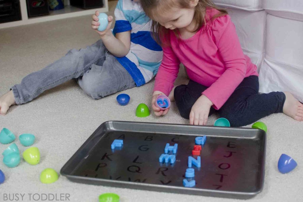 ABC Easter Egg Match - Busy Toddler