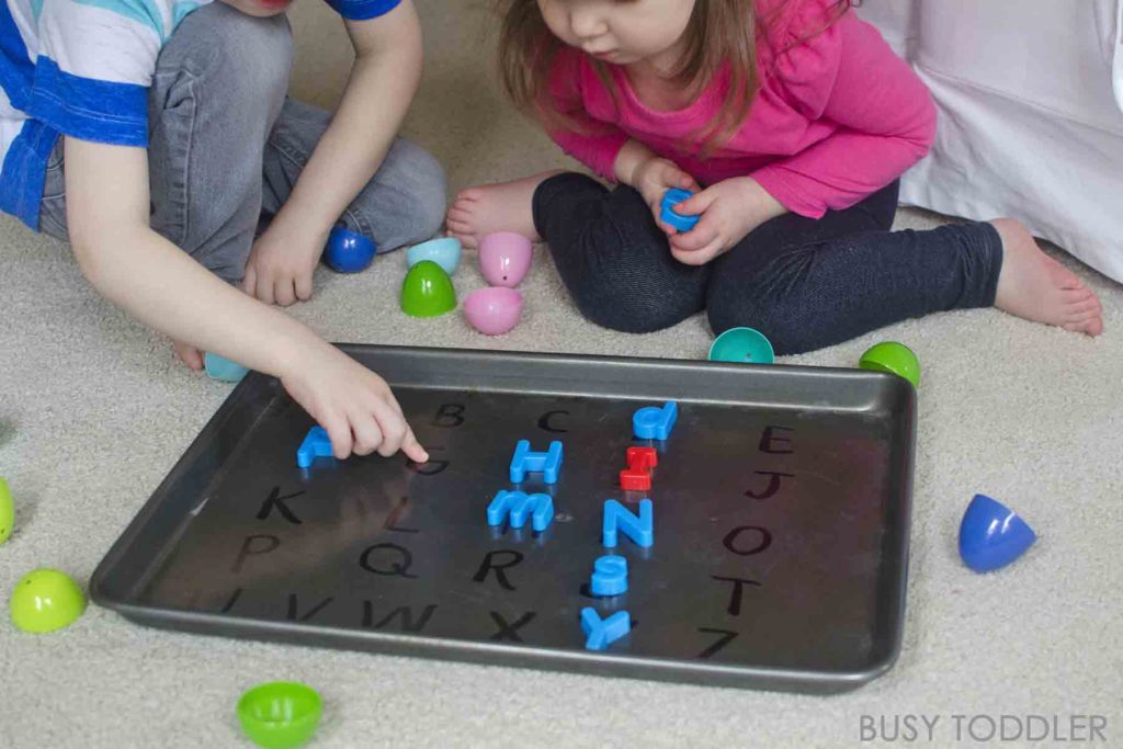 ABC Easter Egg Match - Busy Toddler