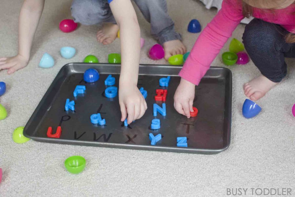 ABC Easter Egg Match - Busy Toddler