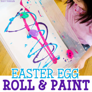 Easter Egg Roll & Paint - Busy Toddler