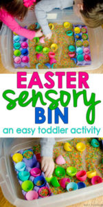 Easter Sensory Bin - Busy Toddler