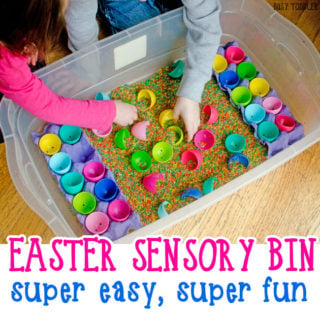 Easter Sensory Bin - Busy Toddler