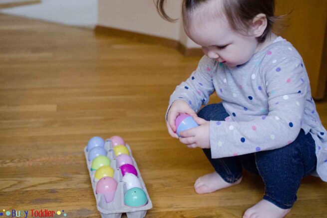 Easter Egg Snack Hunt - Busy Toddler