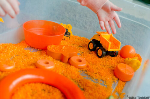 Favorite Color Sensory Bin - Busy Toddler