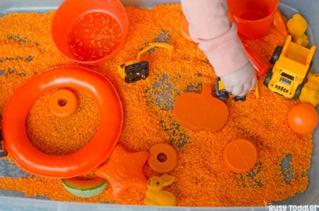 Favorite Color Sensory Bin - Busy Toddler