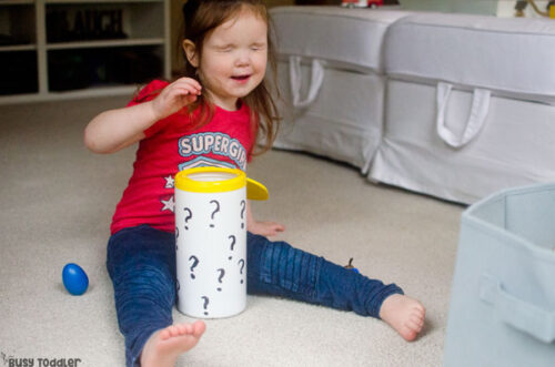Mystery Box Easy Toddler Activity - Busy Toddler