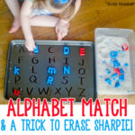 Easy Alphabet Matching Activity - Busy Toddler