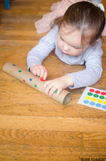 Easy Color Matching Activity - Busy Toddler