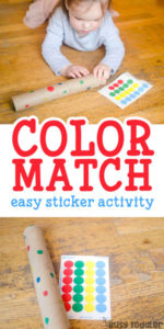 Easy Color Matching Activity - Busy Toddler
