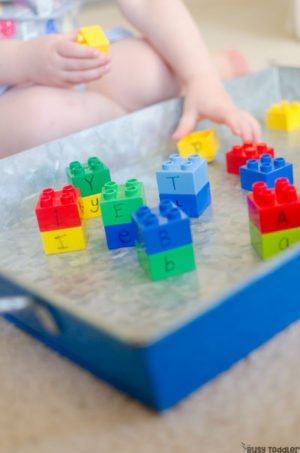ABC Legos - letter naming activity - Busy Toddler