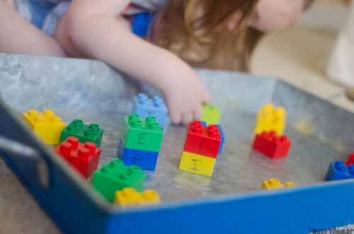 ABC Legos - letter naming activity - Busy Toddler