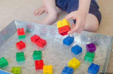 Lego Numbers - Easy Counting Activity - Busy Toddler
