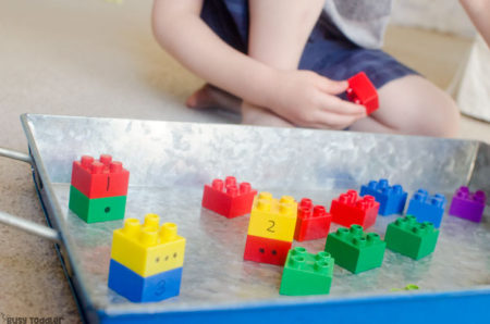 Lego Numbers - Easy Counting Activity - Busy Toddler