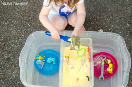 Easy Magnetic Sorting Activity - Busy Toddler