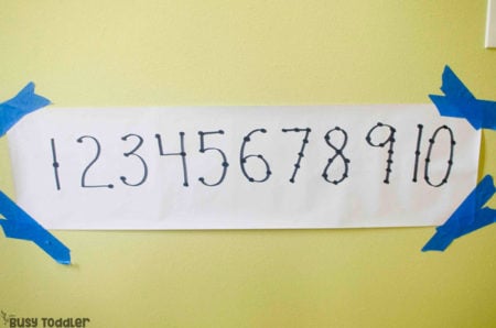 Easy Counting Activity for Preschoolers - Busy Toddler