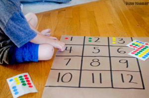 Preschool Math Activity: Number Boxes - Busy Toddler