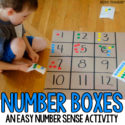 Preschool Math Activity: Number Boxes - Busy Toddler