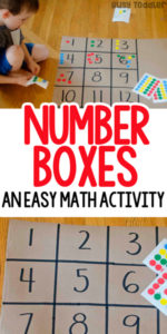Preschool Math Activity: Number Boxes - Busy Toddler