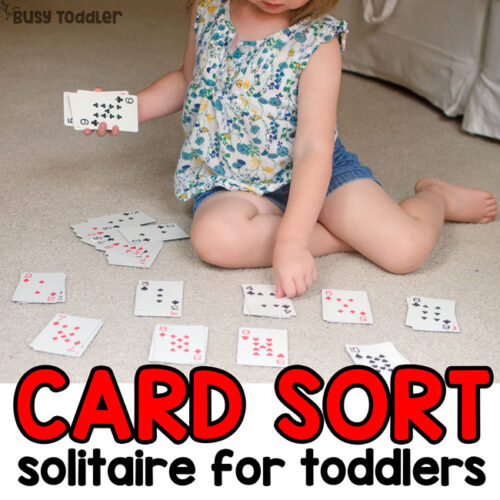 Toddler Math Game: Card Sort - Busy Toddler