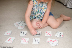 Toddler Math Game: Card Sort - Busy Toddler
