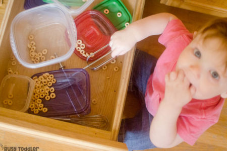 Cheerios Find: Fine Motor Skills Baby Activity - Busy Toddler