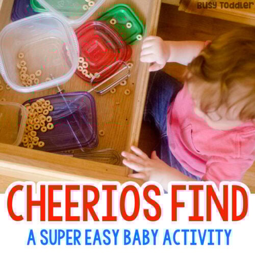 Cheerios Find: Fine Motor Skills Baby Activity - Busy Toddler