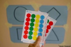Sticker Shapes Toddler Activity - Busy Toddler