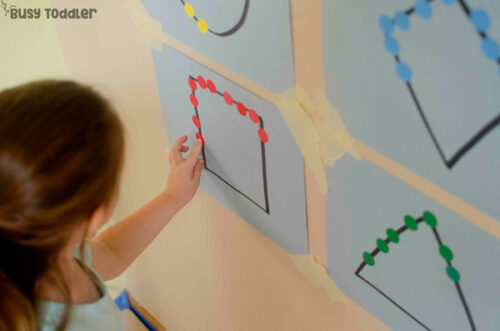 Sticker Shapes Toddler Activity - Busy Toddler