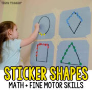 Sticker Shapes Toddler Activity - Busy Toddler