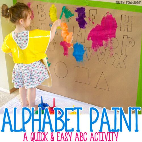 Easy Alphabet Painting Activity - Busy Toddler
