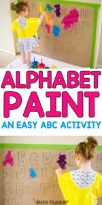 Easy Alphabet Painting Activity - Busy Toddler