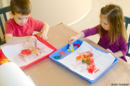 Easy Fall Art Activity - Busy Toddler