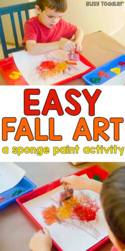 Easy Fall Art Activity - Busy Toddler