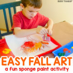 Easy Fall Art Activity - Busy Toddler