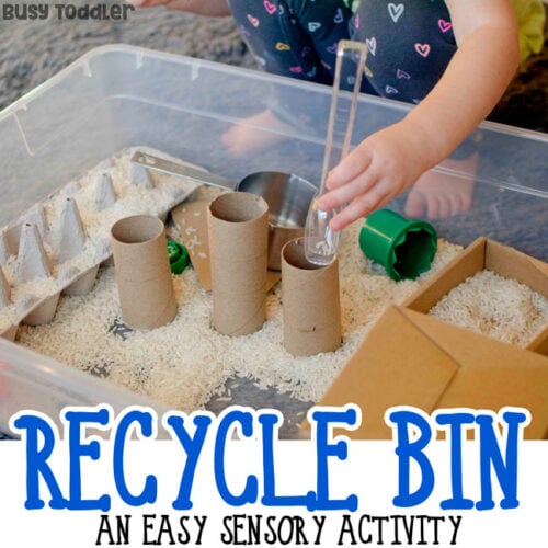 Basic Rice Sensory Bin for Kids - Busy Toddler