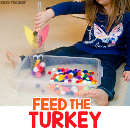 Feed the Turkey Thanksgiving Activity - Busy Toddler