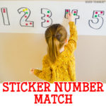 Easy Sticker Number Match - Busy Toddler