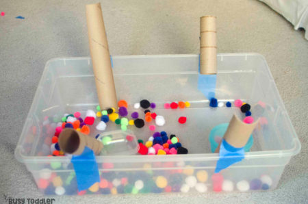 Pom Pom Ramps - Toddler Activity