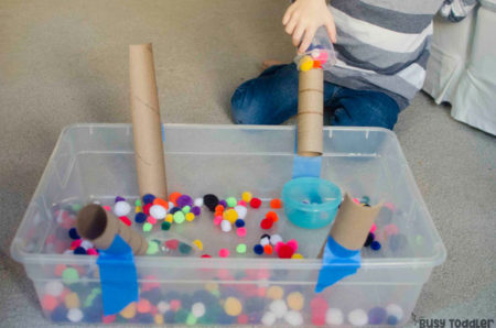 Pom Pom Ramps - Toddler Activity