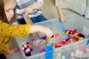 Pom Pom Ramps - Toddler Activity