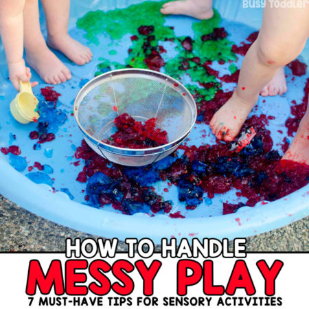 Managing Messy Sensory Play with Toddlers - Busy Toddler